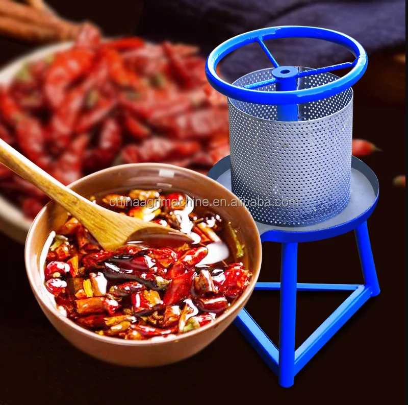 Manual Lard Squeezing Machine Filter Press - High Oil Yield