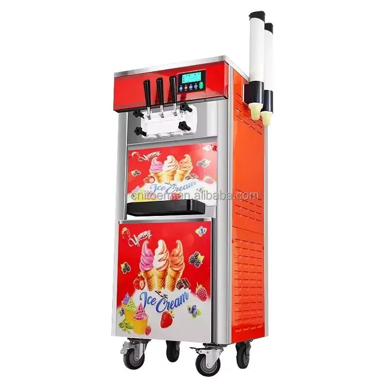 Commercial Softy Ice Cream Machine Three Flavors Ice Cream Machine ...