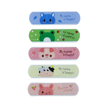 Custom Printed Flexible Fabric Bandages Cartoon Adhesive Band-aid For Kids Medical Breathable ...