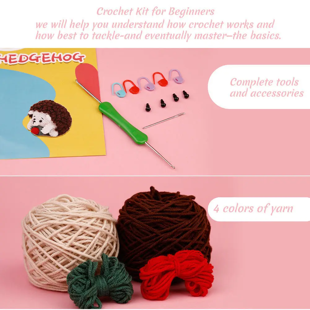 DIY Mini Handmade Knitting Craft Kit Products Crochet Doll DIY Crochet ...