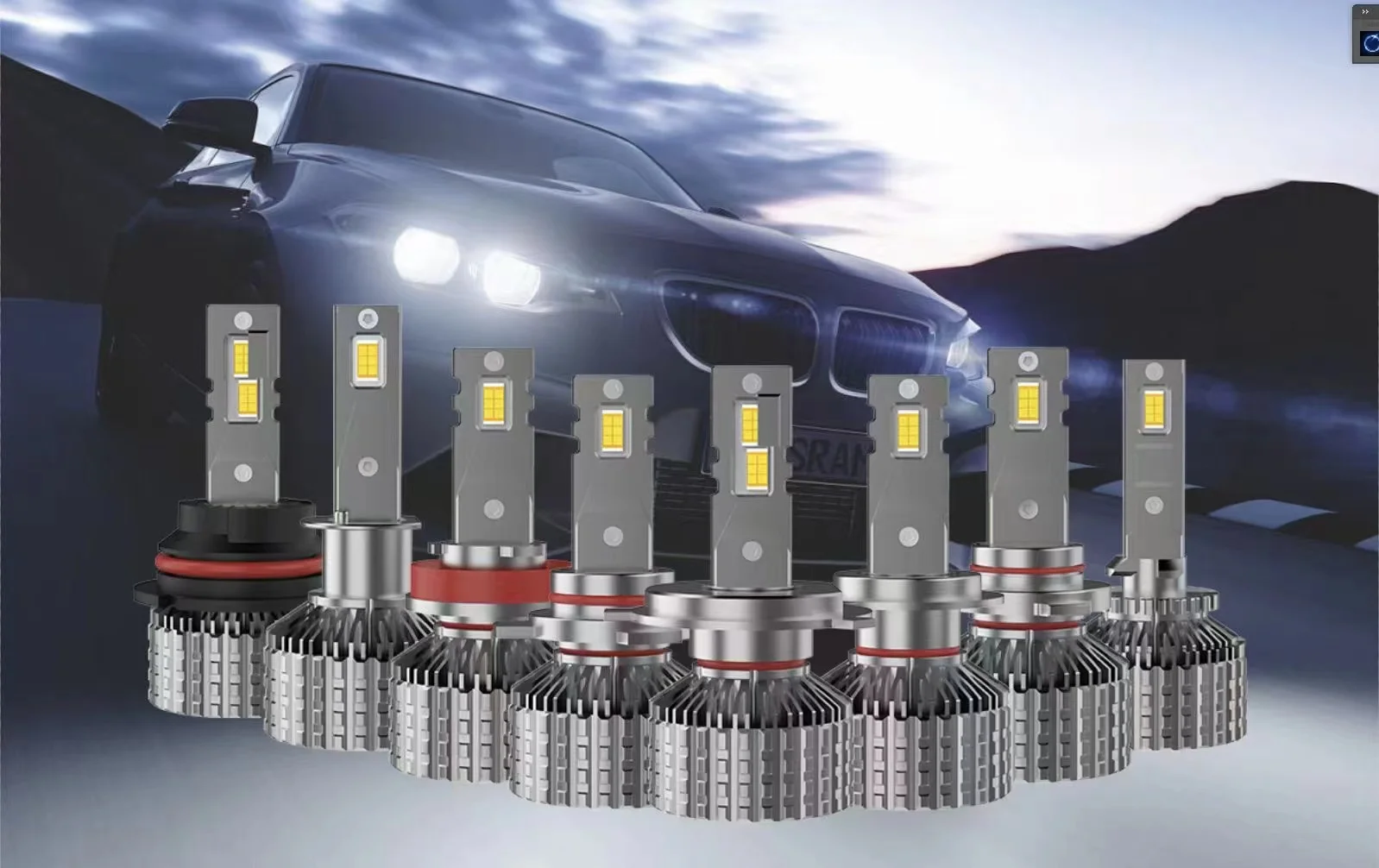 High Power K12 200W 50000LM 12V H1 H4 H7 H11 HB3 HB4 9005 9006 Car LED ...