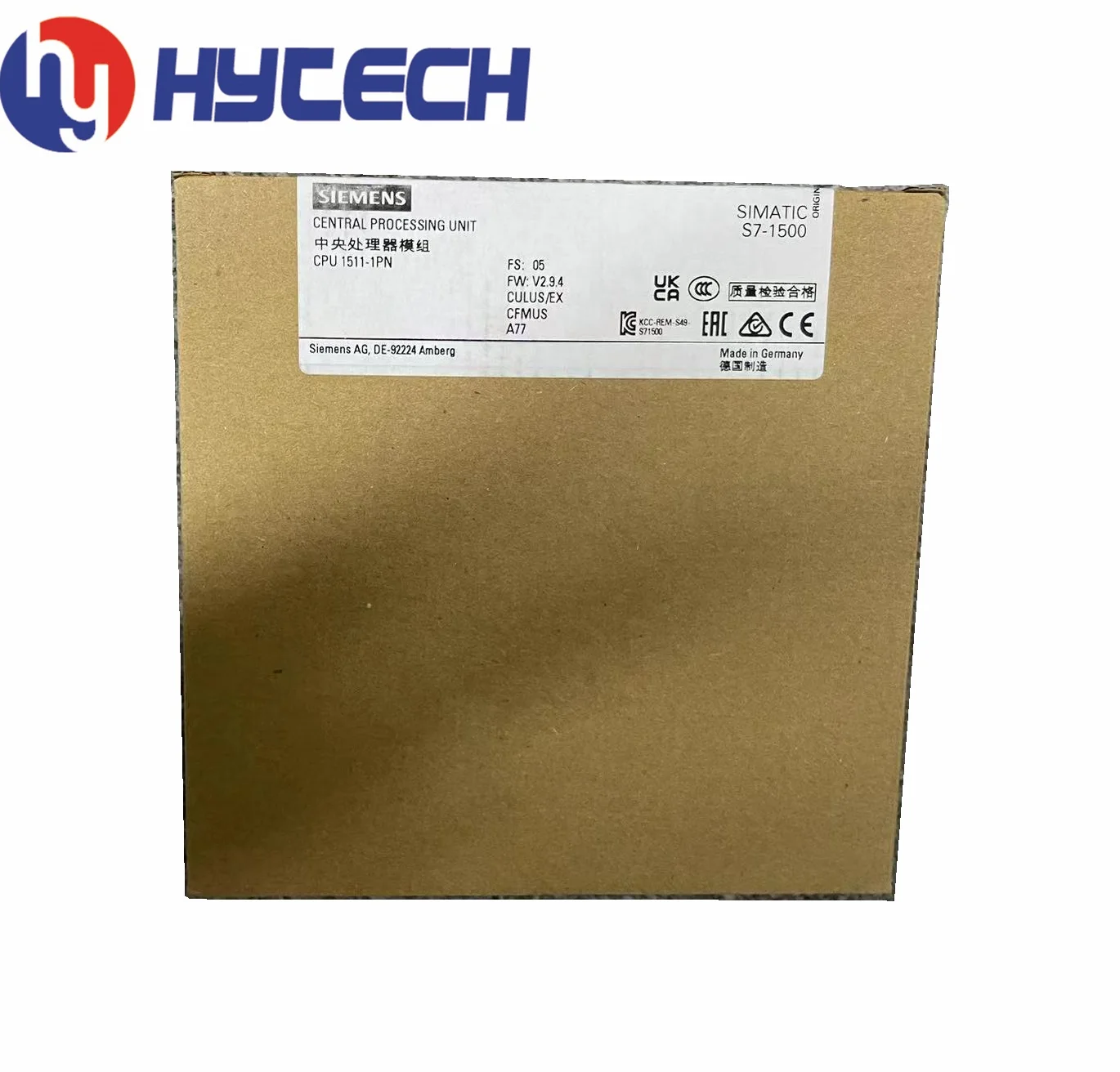 Siemens Plc Controller Simatic S7-1500 Cpu 1511-1 Pn Module Centrale ...