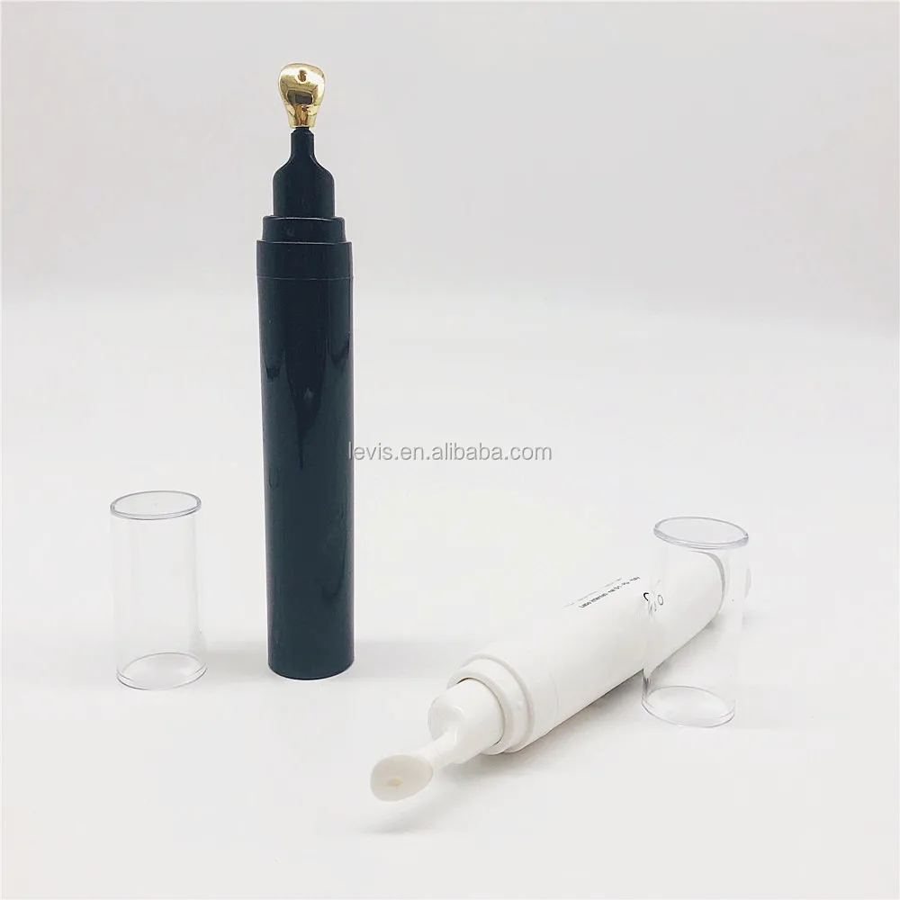 Cosmetic 8ml 20ml Airless Pump Eye Cream Bottle Metal Applicator With ...