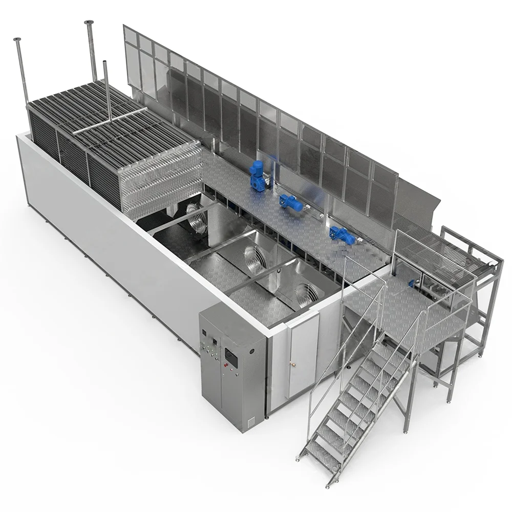 High Efficiency Industrial Blast Freezer for Food with Core Components ...