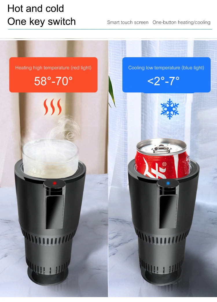 Car Accessories Smart Car Cup Holder Warmer And Cooler Dc 12v Electric ...
