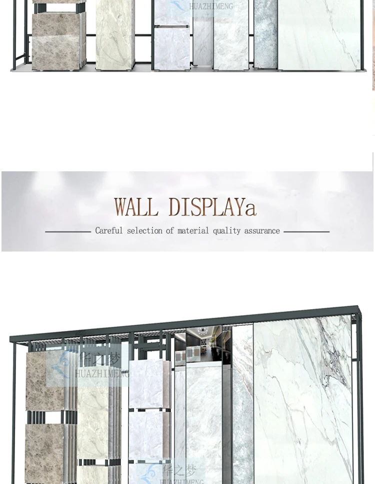 Metal Sliding Ceramic Tile Rack - Custom Display Solutions