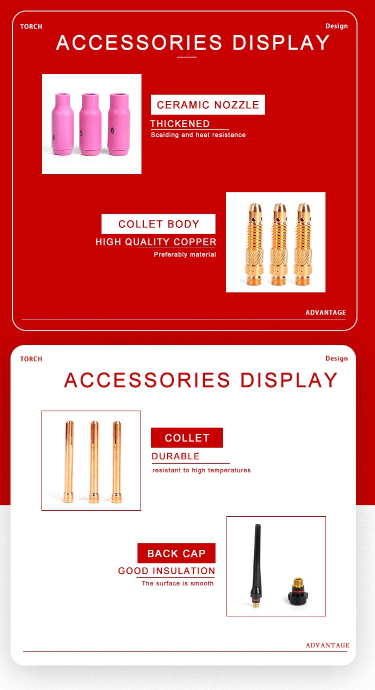 Tig Welding Torch Parts Stubby Collet 10n21s 10n22s 10n23s 10n23sm ...