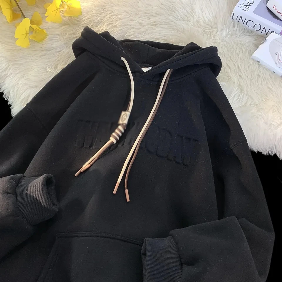 Premium High Quality Embossed Logo Sweaters Sweatshirt Custom Oversized ...