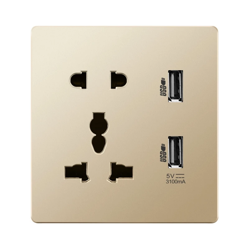 Universal Power Multi Plug Electric Socket Outlet 5 Pins Socket With ...