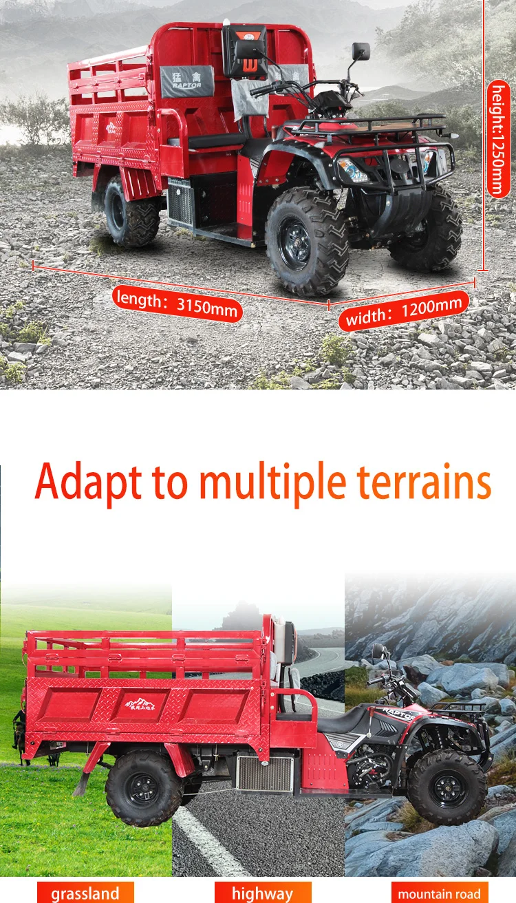 Utility Atv Farm Vehicle 250cc 300cc 400cc Shaft Drive Atv Quad Bike ...
