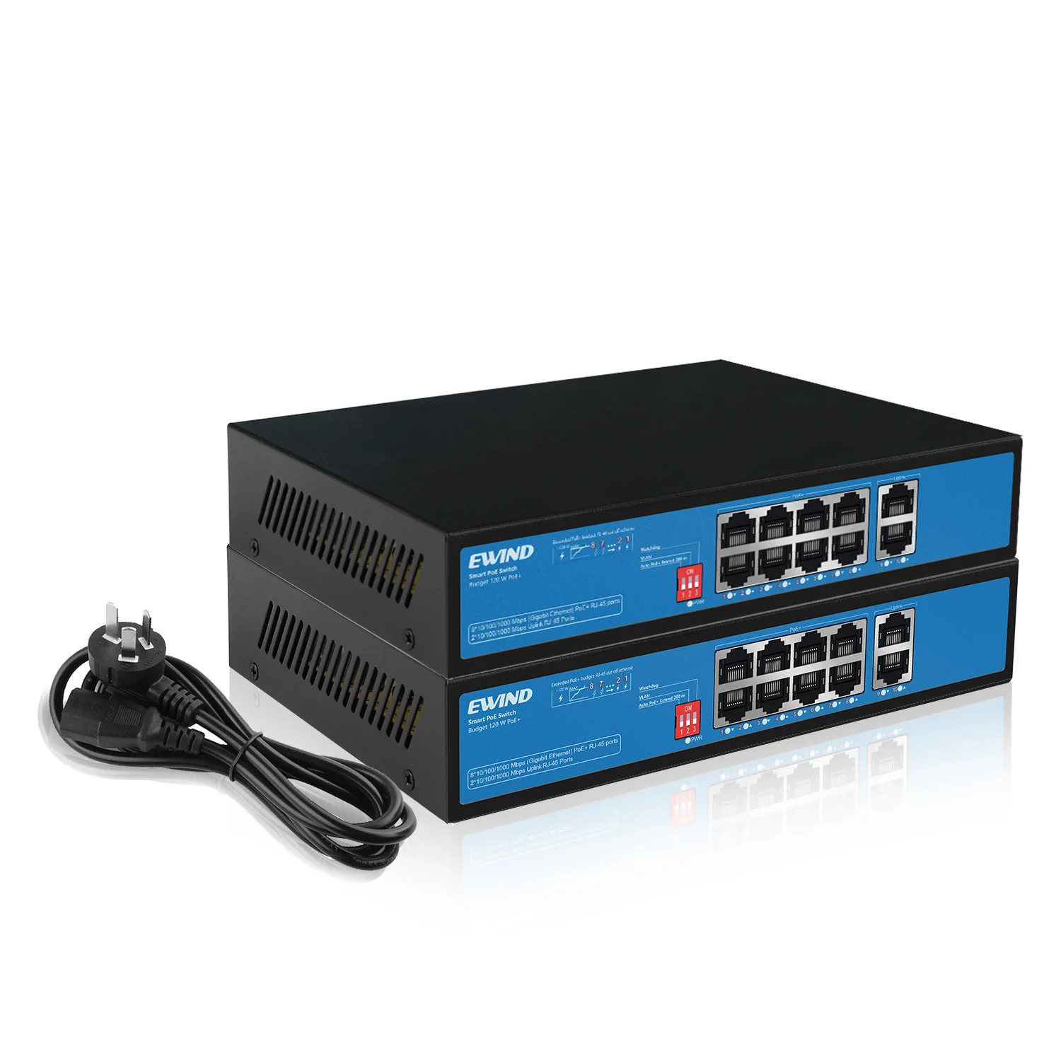 10 Ports Gigabit Network Switch 10/100 / 1000Mbps Fast RJ45 Ethernet ...