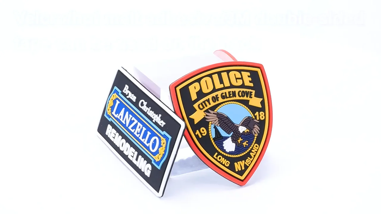 Factory Pvc Drip Patch For Clothes Shoulder Pvc Soft Rubber Badge Nylon ...