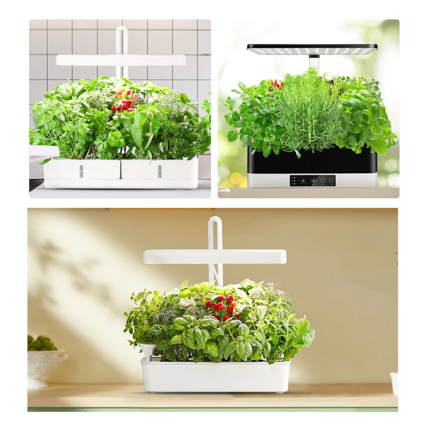 Hydroponics Plant Grow System Growing Garden Herb Garden Grow Light ...