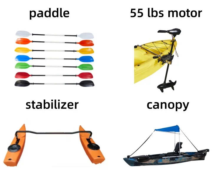 2025 New 15 ft Modular Kayak Super Lightweight LLDPE Paddle Motorized ...