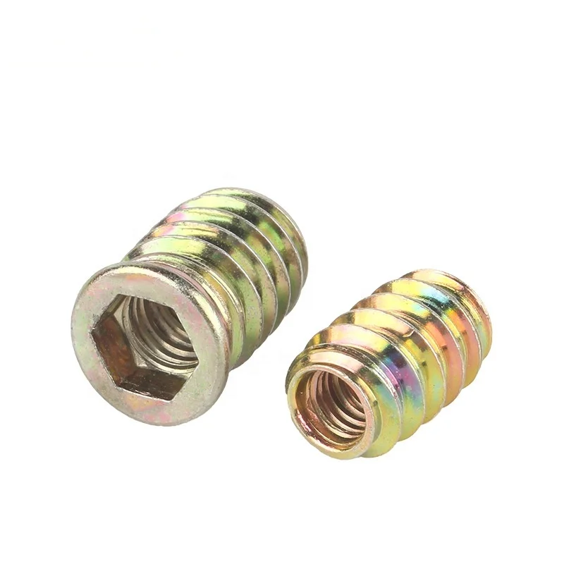 M4 M5 M6 M8 M10 Flat Head Furniture Insert Nut Wood Insert Nut - Buy ...