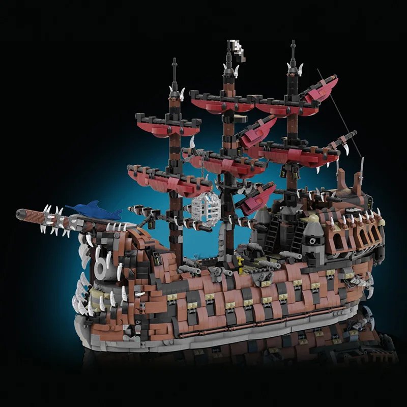 Moc-165091 Pirate Ship Model Assemble Boats Bricks Kits Self ...