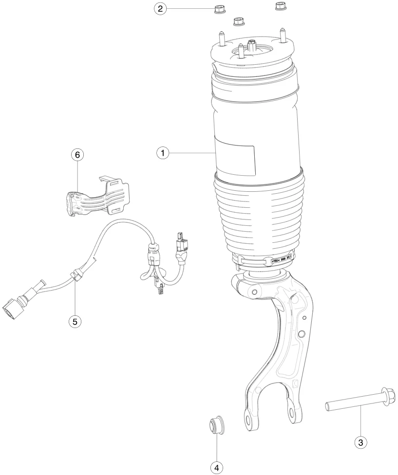BAINEL Front Left/Right Air Strut Shock Absorber for TESLA Model X 2015 ...