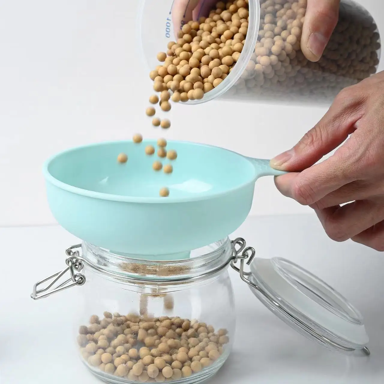 3-in-1 Multifunctional Kitchen Funnel Canning Funnels with Wide Narrow ...