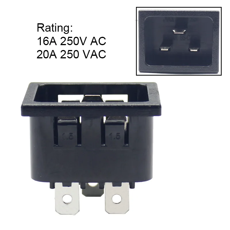 Screw Mounted IEC C20 Socket - Reliable Power Connector