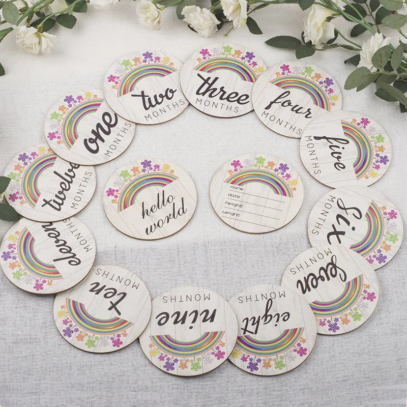 3D Wooden World Map - Customized Milestone Cards for Babies