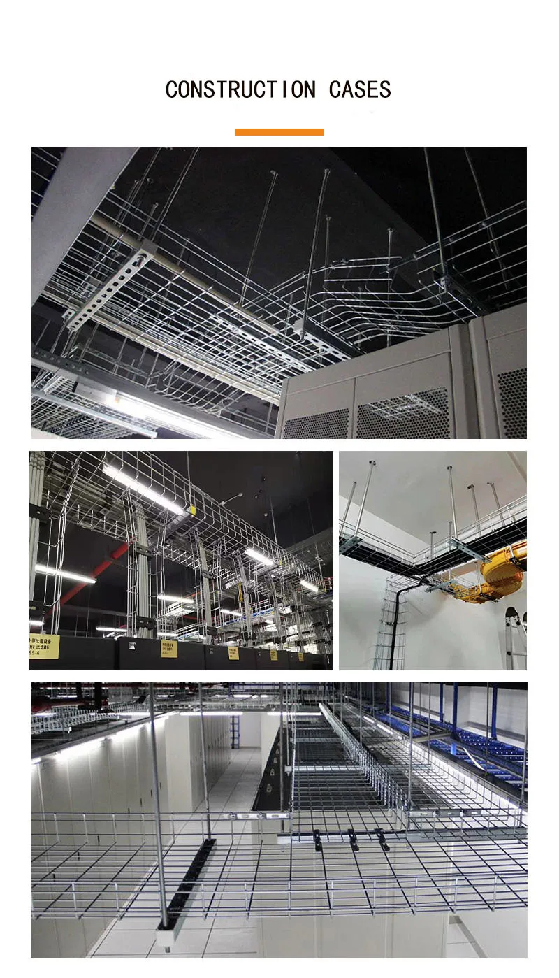 wire mesh cable tray double waterproof cabletray support support cables ...