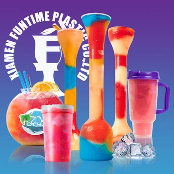 24oz/32oz Creative Long Neck Party Slushy Cup Souvenir Juice Drink ...