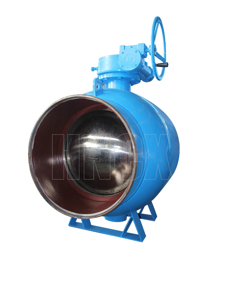 Large Diameter Full Bore Manual Welded Fixed Ball Valve Buried Heating ...