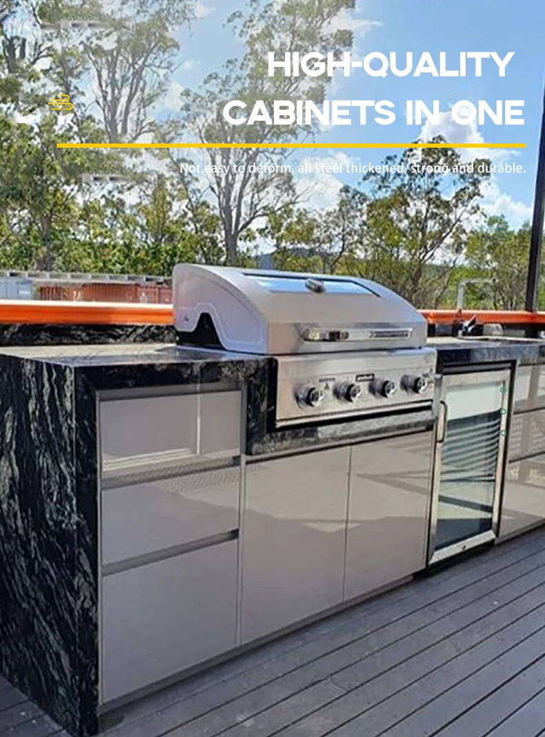 Luxury Modern Modular Prefab Built in Portable BBQ Outdoor Kitchen ...