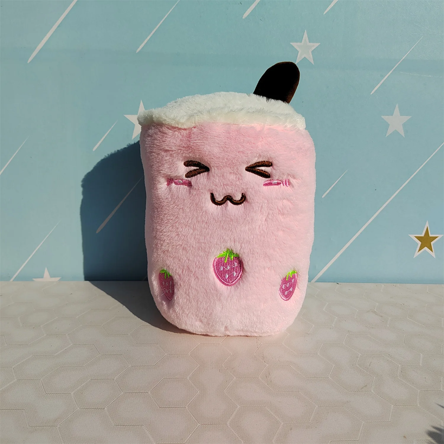 Creative New Furry Bubble Tea Cup Panda Plush Pillow Soft Plush Toy ...