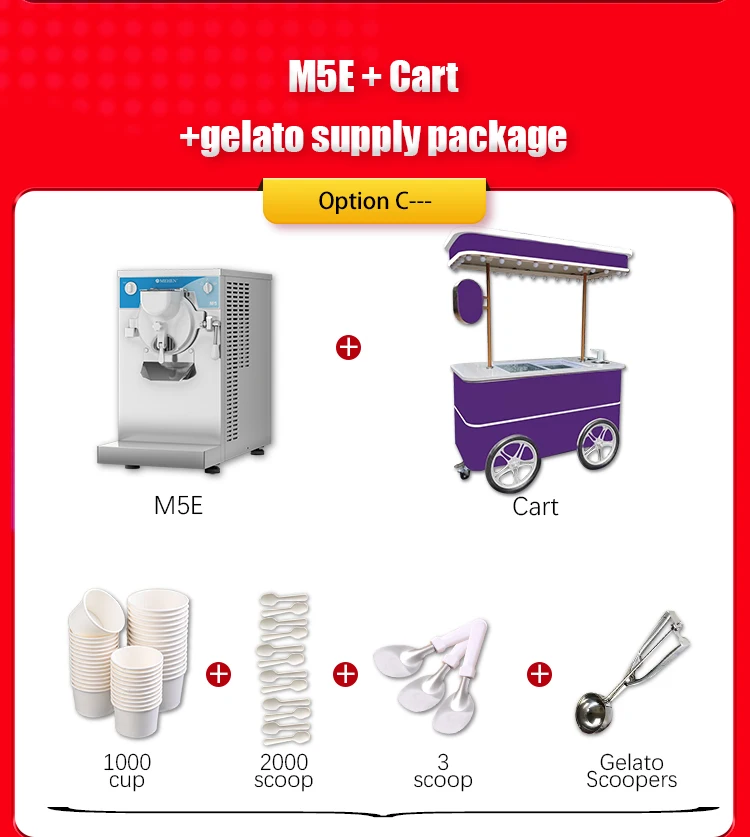 MEHEN M10E Gelato Machine - Efficient Ice Cream Production