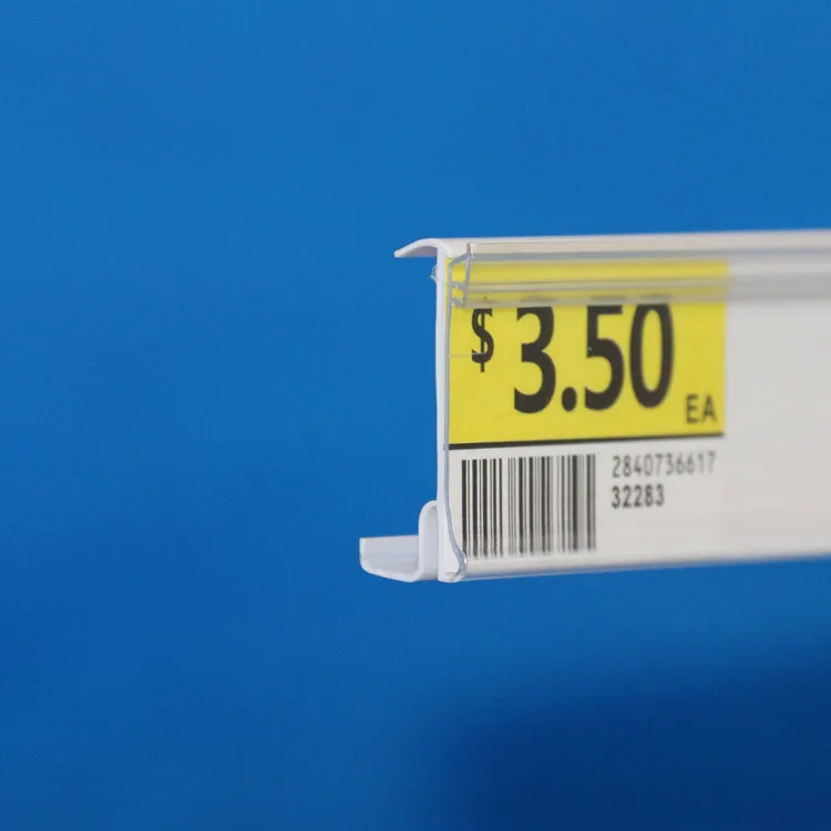 Clear Plastic PVC Price Tag Display Retail Shelf Rack Data Strip Price ...