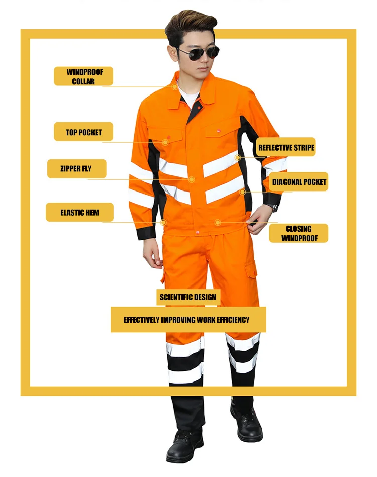 Working Cloths Construction Safety Clothing Uniforms Workwear Mens ...
