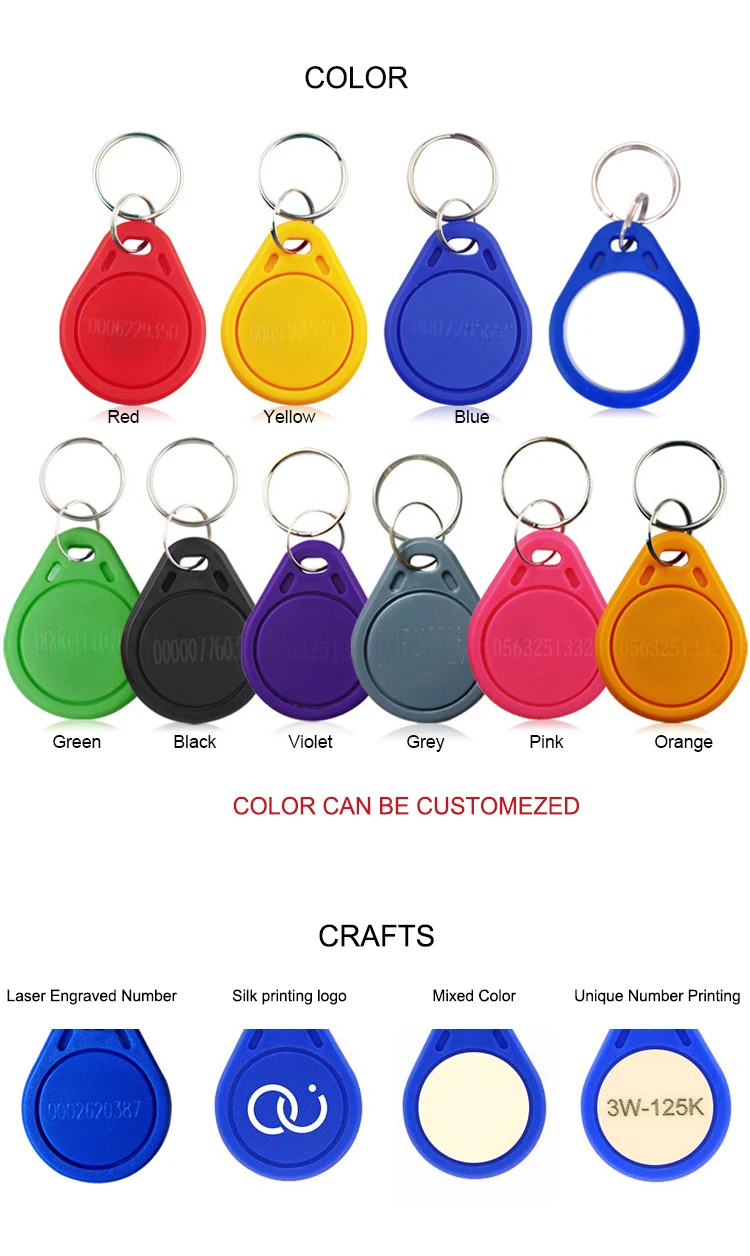 Small Size Smart Chip Waterproof RFID Tag Keyfob Door Access Control ...