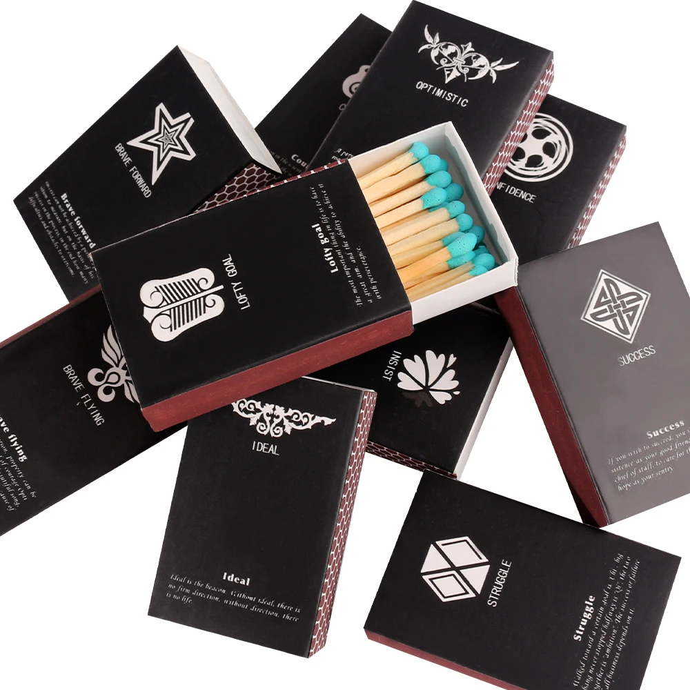 Luxury Black Box Wooden Matchsticks - Safety & Customization