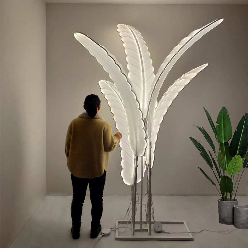 Joyflower Banana Tree Wedding Large Stage Decoration Props White Iron ...