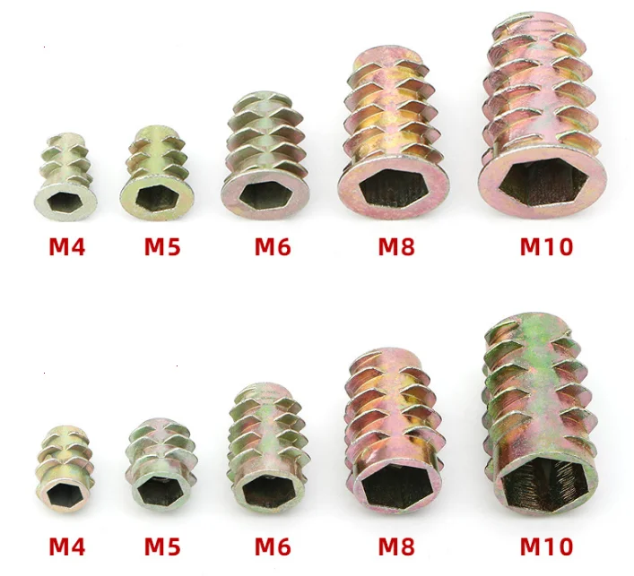 M4 M5 M6 M8 M10 Zinc Alloy Furniture Fastener Metric Hex Socket ...