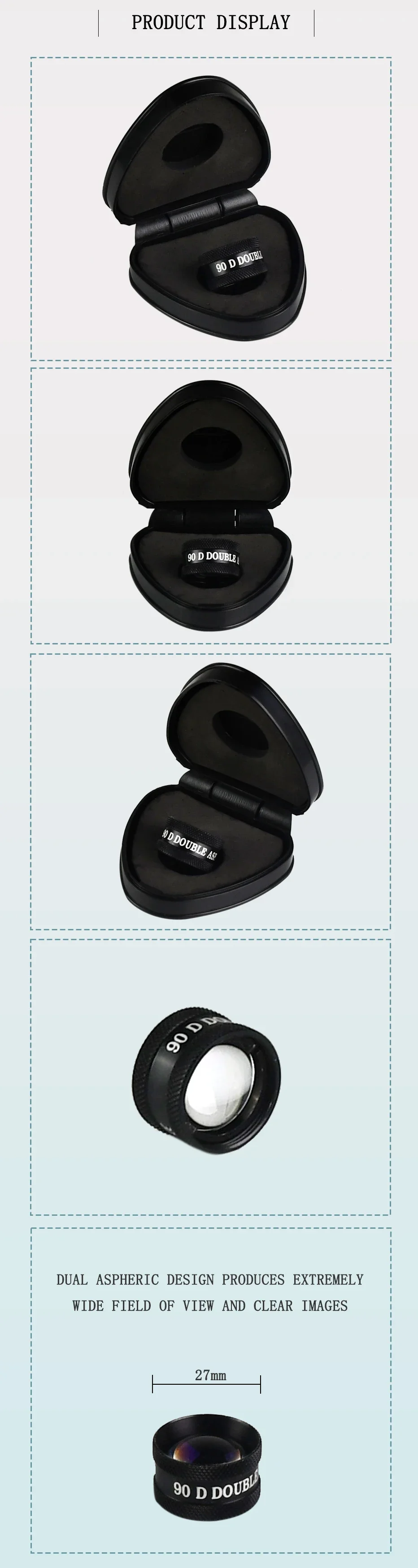 Ophthalmic In90d Aspherical Lens Retina Lens For Binocular Indirect ...