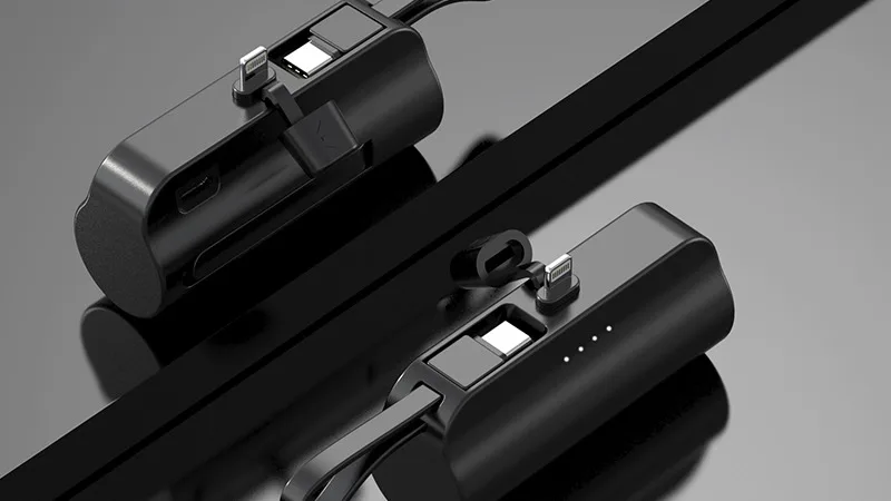 Mini 5000mah Pocket Power Bank Type C Emergency Charger Portable Pocket ...