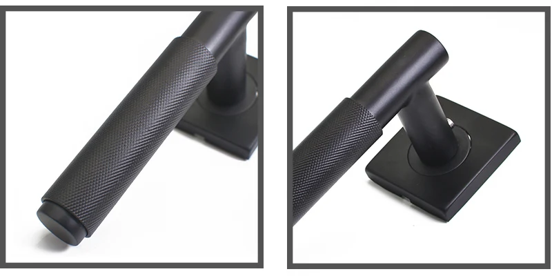 Matt Black Stainless Steel 304 Solid Lever Door Handle Special Craft ...