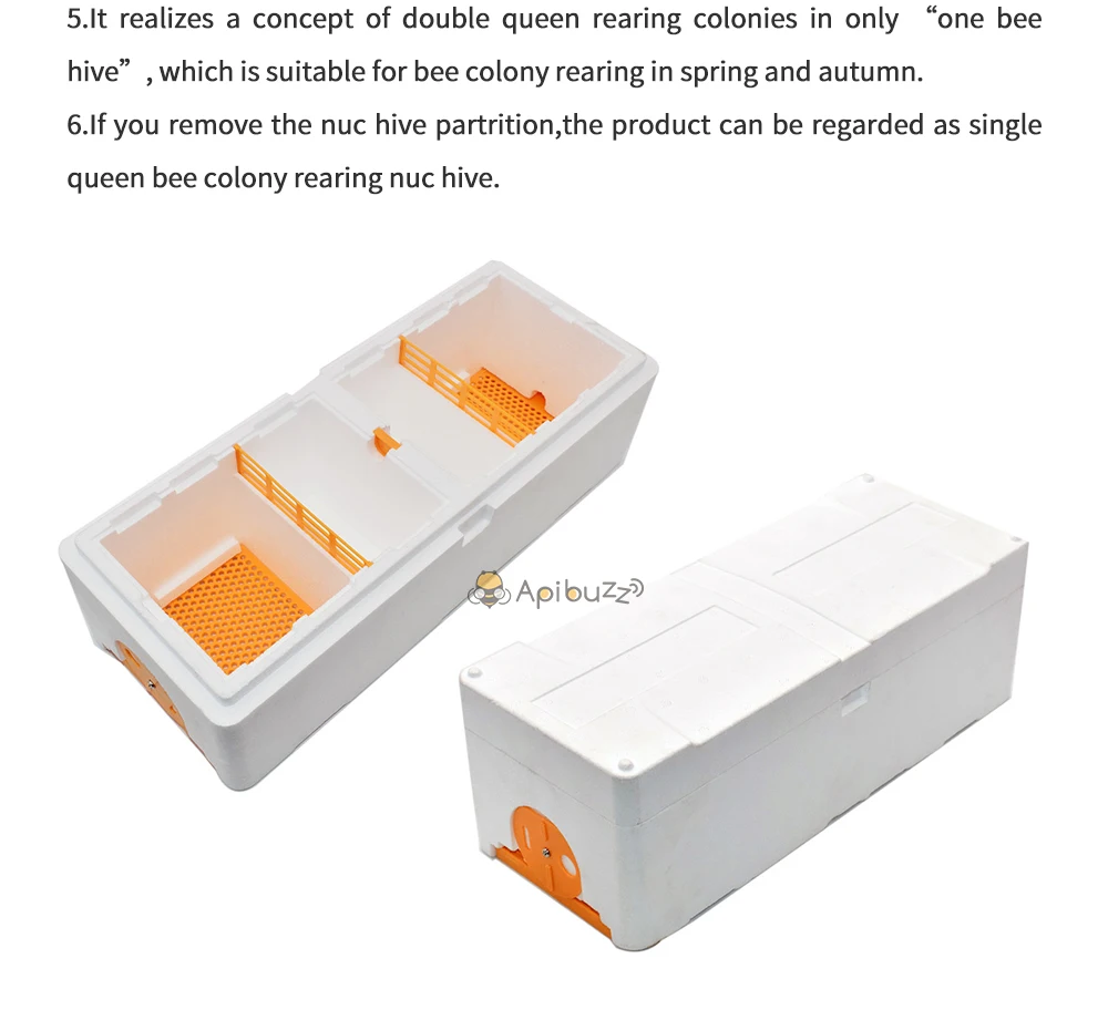 Bee Nuc Duplex Mini Mating Nucs - Double Queen Bee Colony