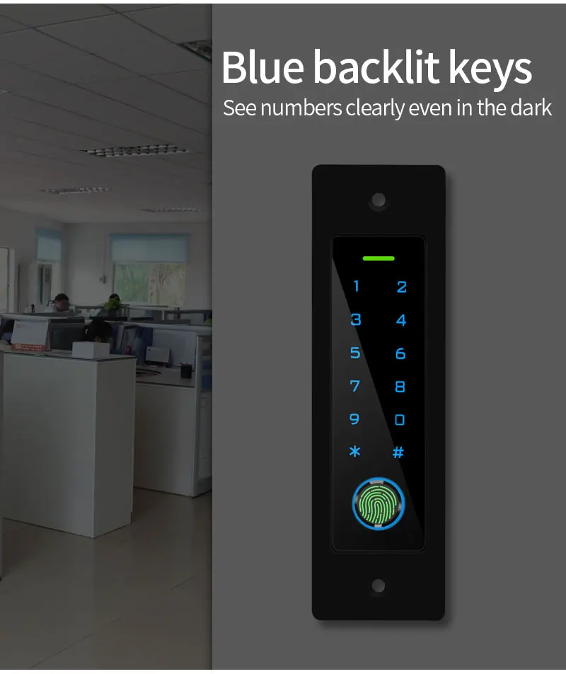 Waterproof 125KHz Card Reader Standalone Access Control Keypad Relay ...