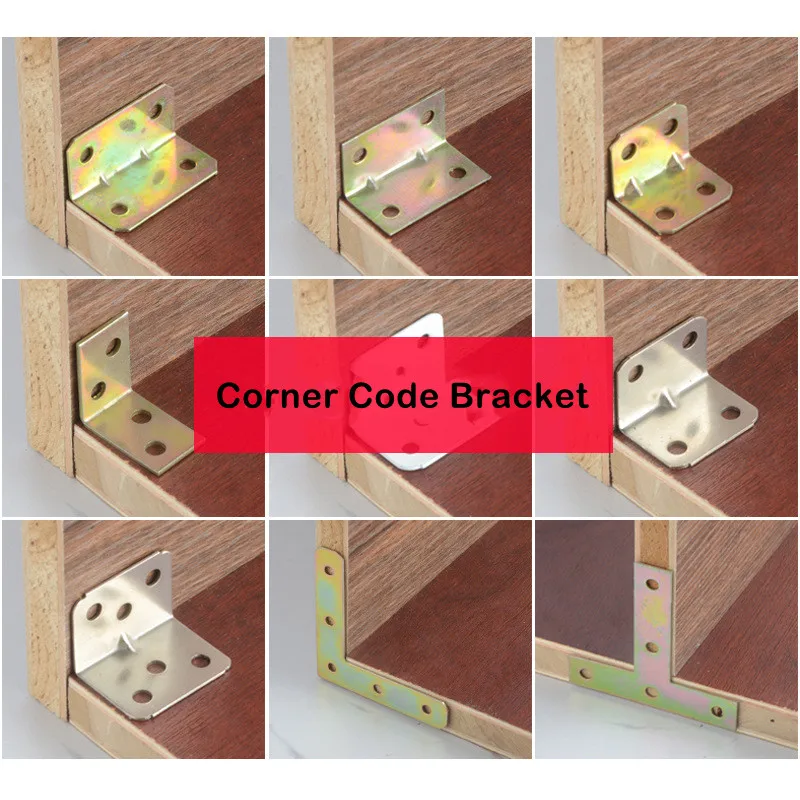 Hardware Connecting Small L Shape Bracket Corner Brace for Shelves ...