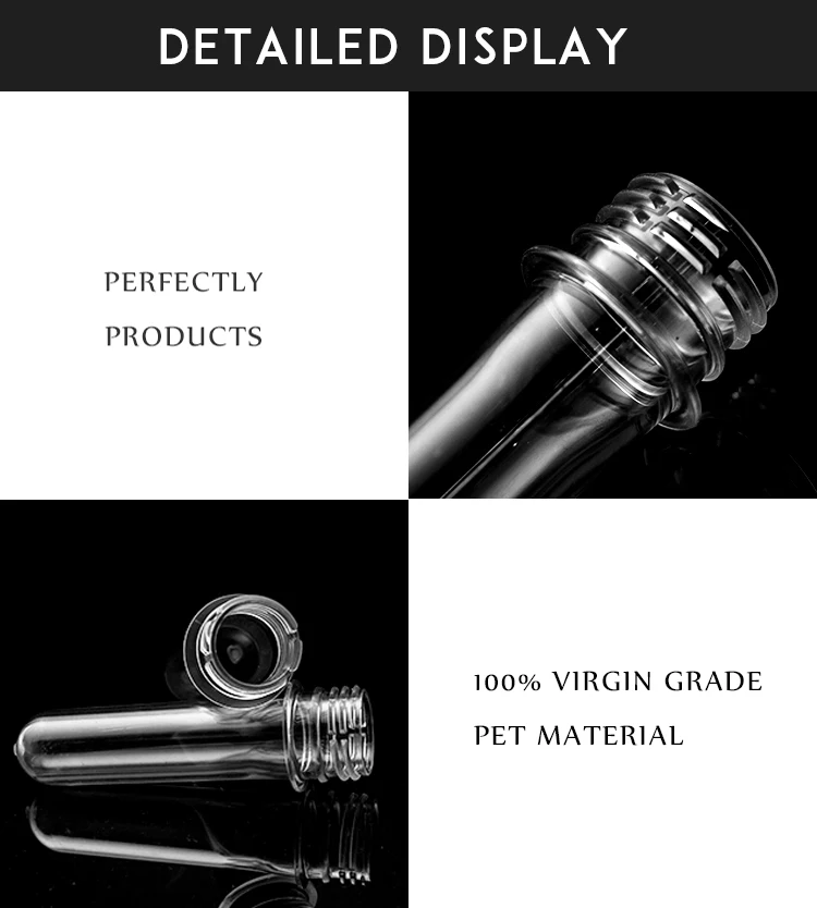 28mm 38mm PET Preform - 1.5 Liter Plastic Bottle Preform