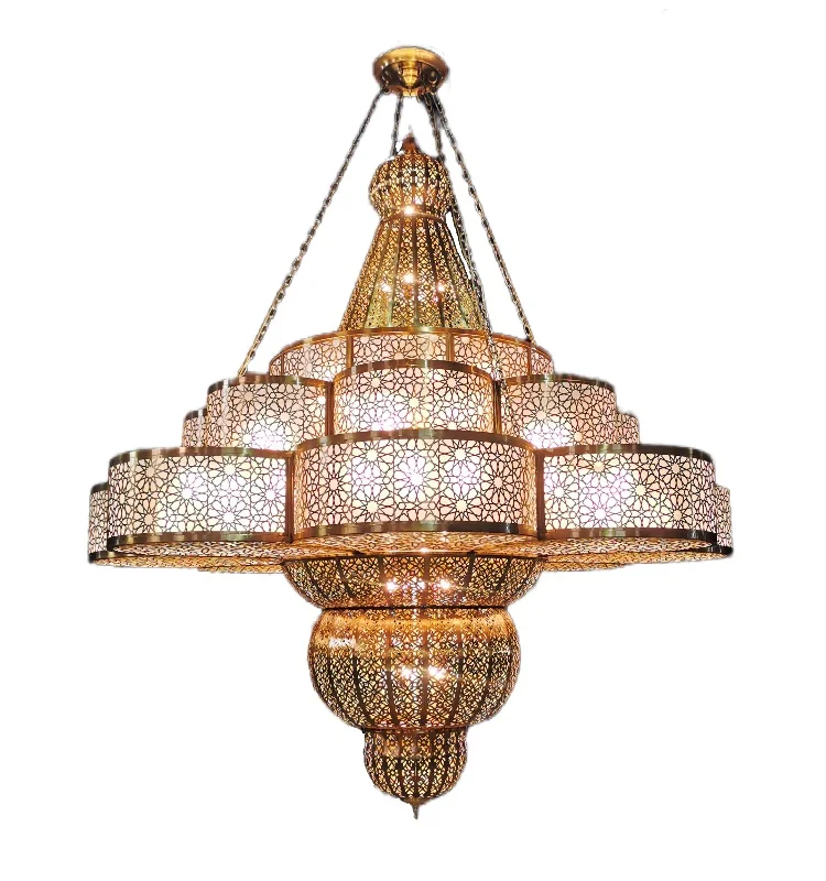 Lampu Masjid Kuningan - Elegant Arabic Antique Chandelier
