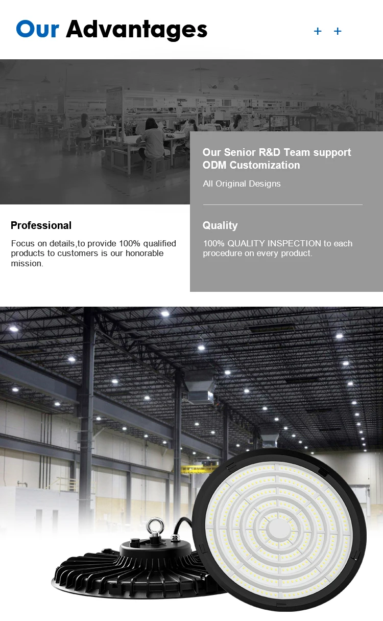 Industrial Workshop Warehouse Highbay Lighting Ip65 Waterproof Smd 3030 ...