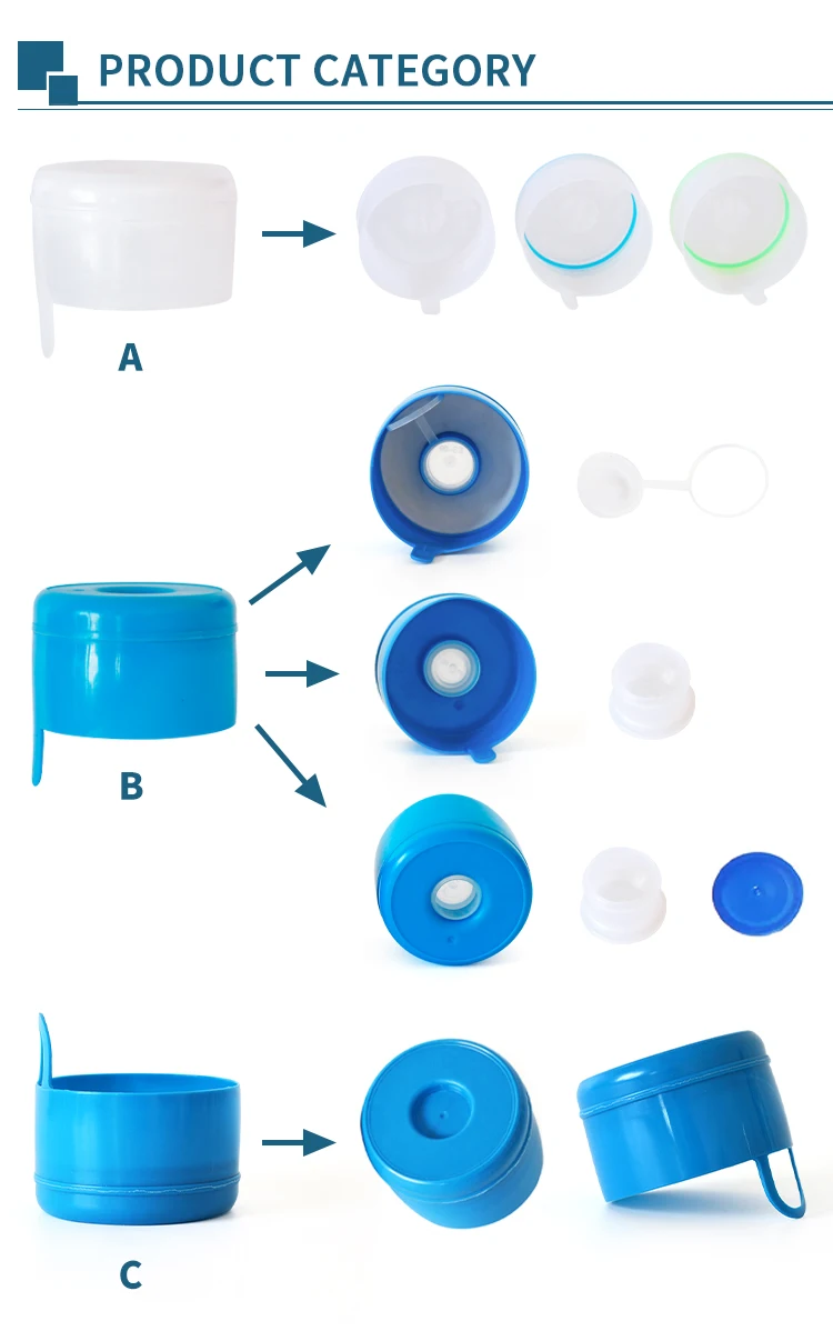 Non-spill Plastic Cap Cover for 5 Gallon Mineral Water Bottles