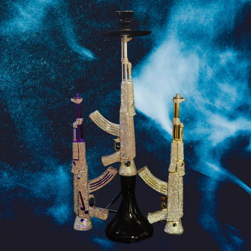 Godblaze Creative Design AK 47 Diamond Big Hookah Set Shisha Hookah ...