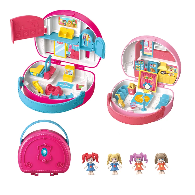 Qs Factory Kids Pretend Play House Game Toys 4 Style Plastic Fun Charm ...