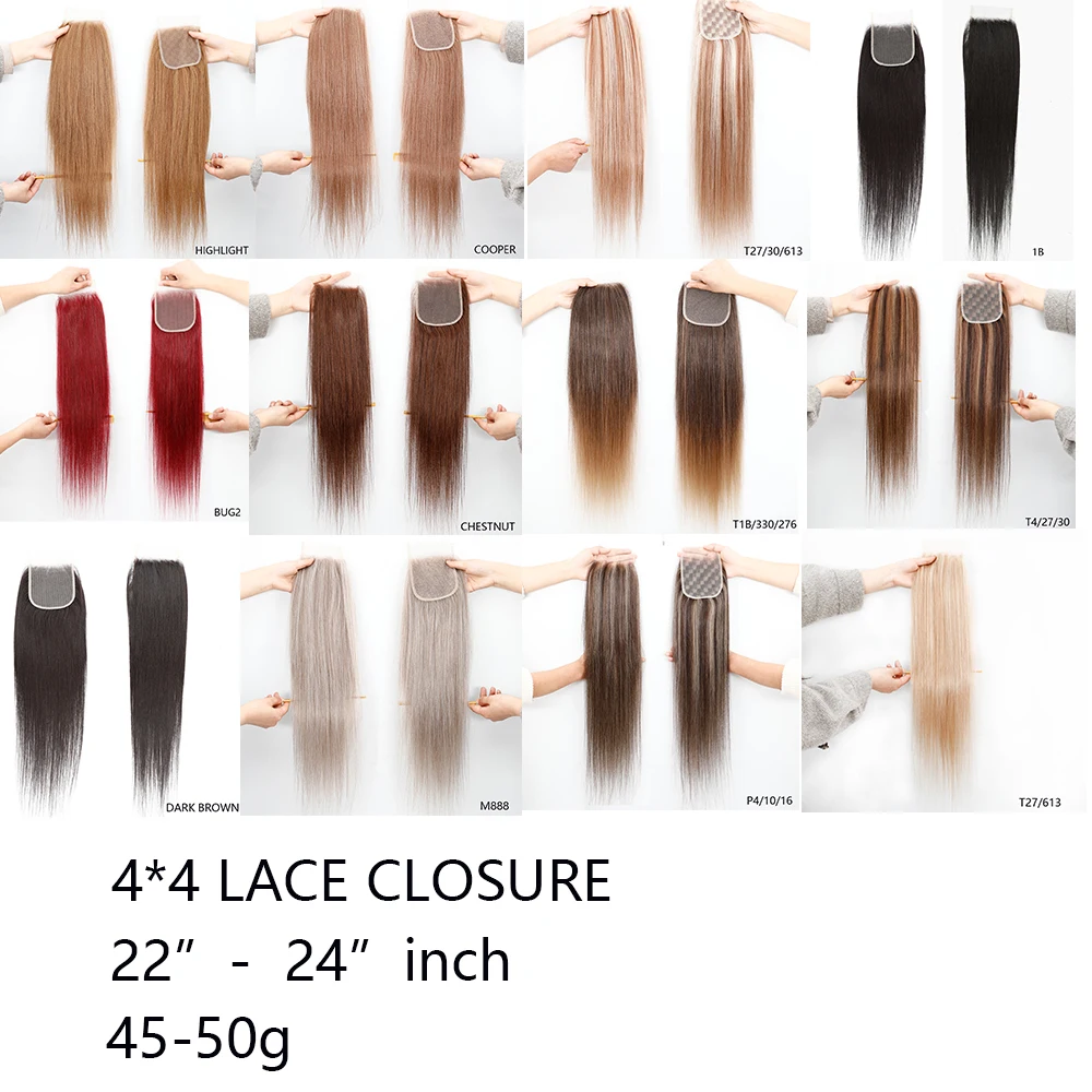 Synthetic Hair Closure Straight 4x4 Synthetic Lace Top Closure ...