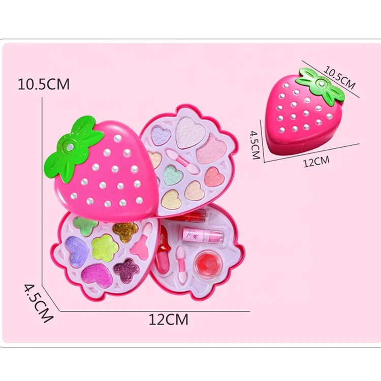 High Quality Strawberry Makeup Kit Cosmetic Set Toy Makeup Kit For Kids ...